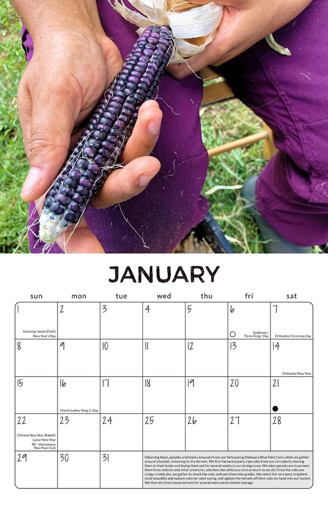 2023 Seed Keeping Calendar – Truelove Seeds